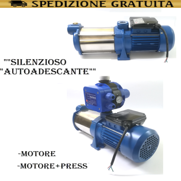 Elettropompa Autoclave silenziosa Motore Acqua + Press Control